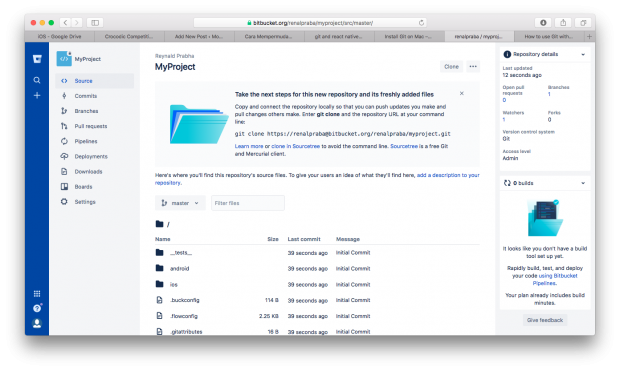 Cara memasang Git pada project React-Native